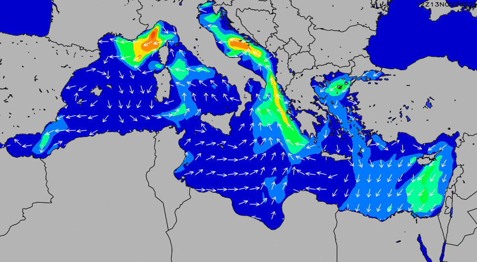 Mediterranean Wind Chart | SURFLINE.COM
